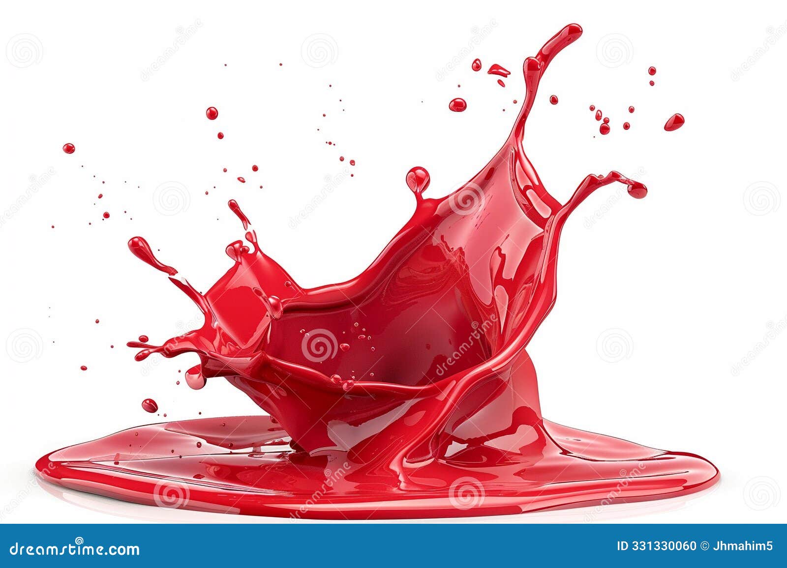 Red Splash of Paint stock illustration. Illustration of background ...