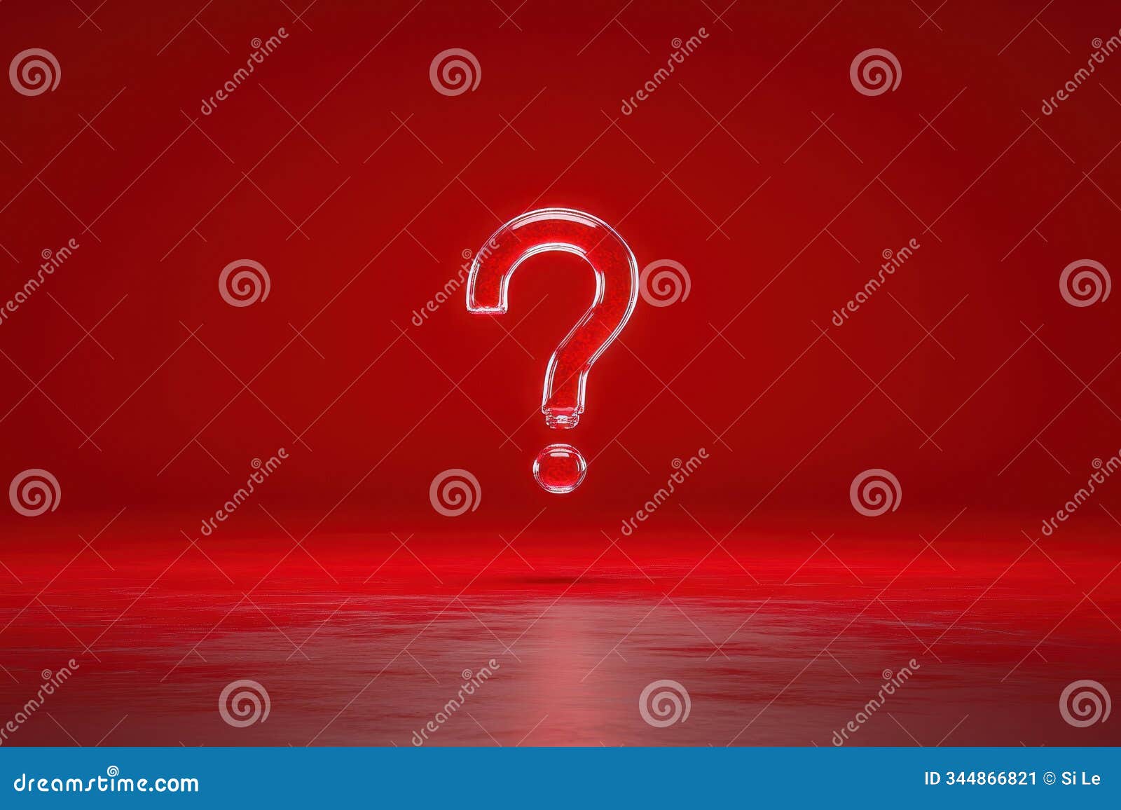 Vibrant Red Question Mark on Gradient Background Stock Illustration ...