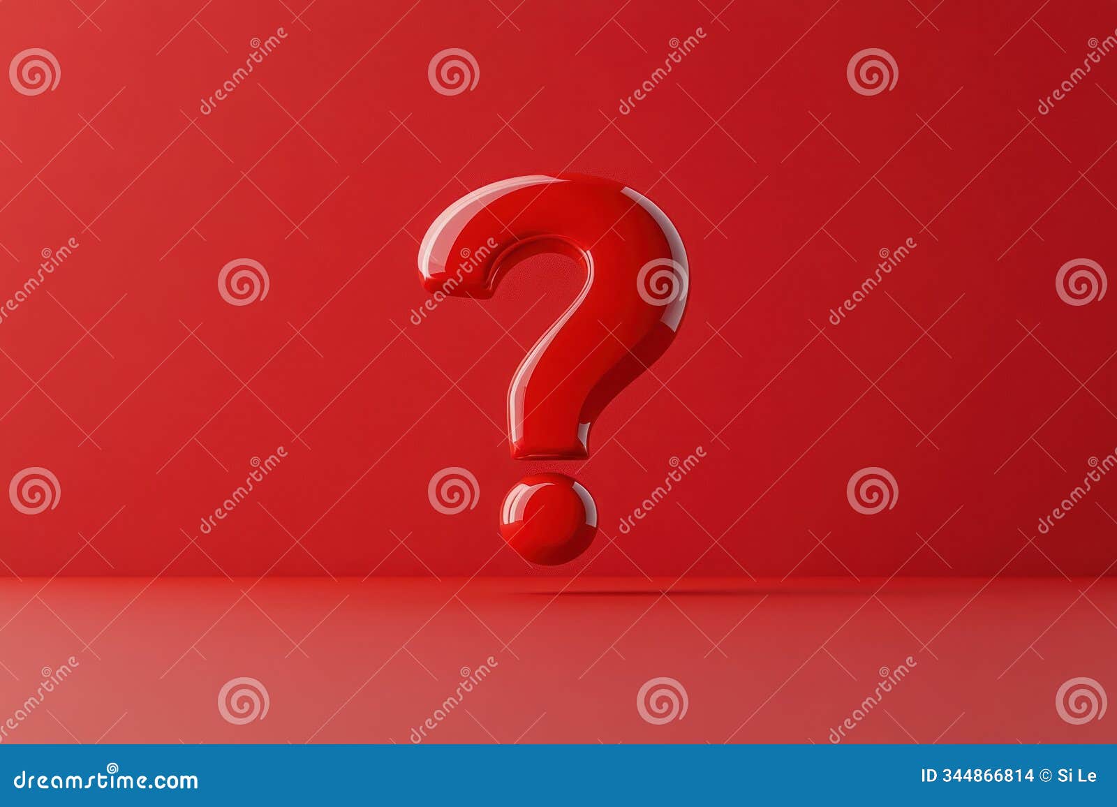 Vibrant Red Question Mark on Gradient Background Stock Illustration ...