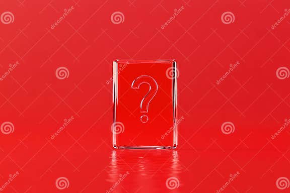 Vibrant Red Question Mark on Gradient Background Stock Illustration ...