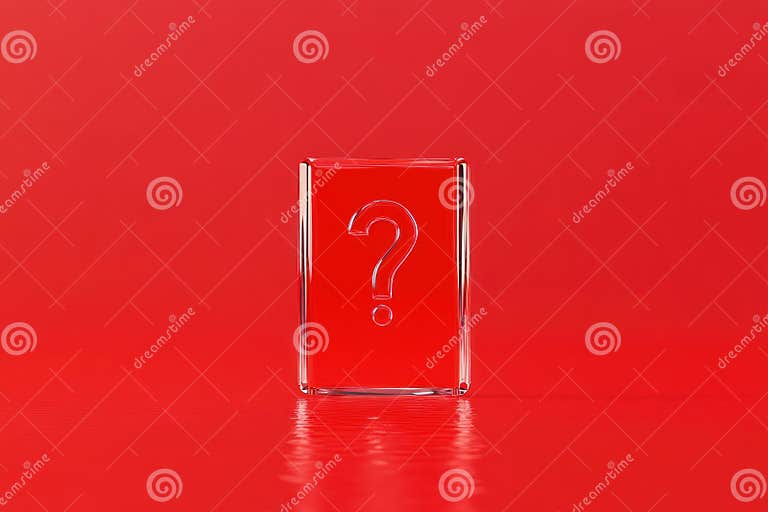 Vibrant Red Question Mark on Gradient Background Stock Illustration ...