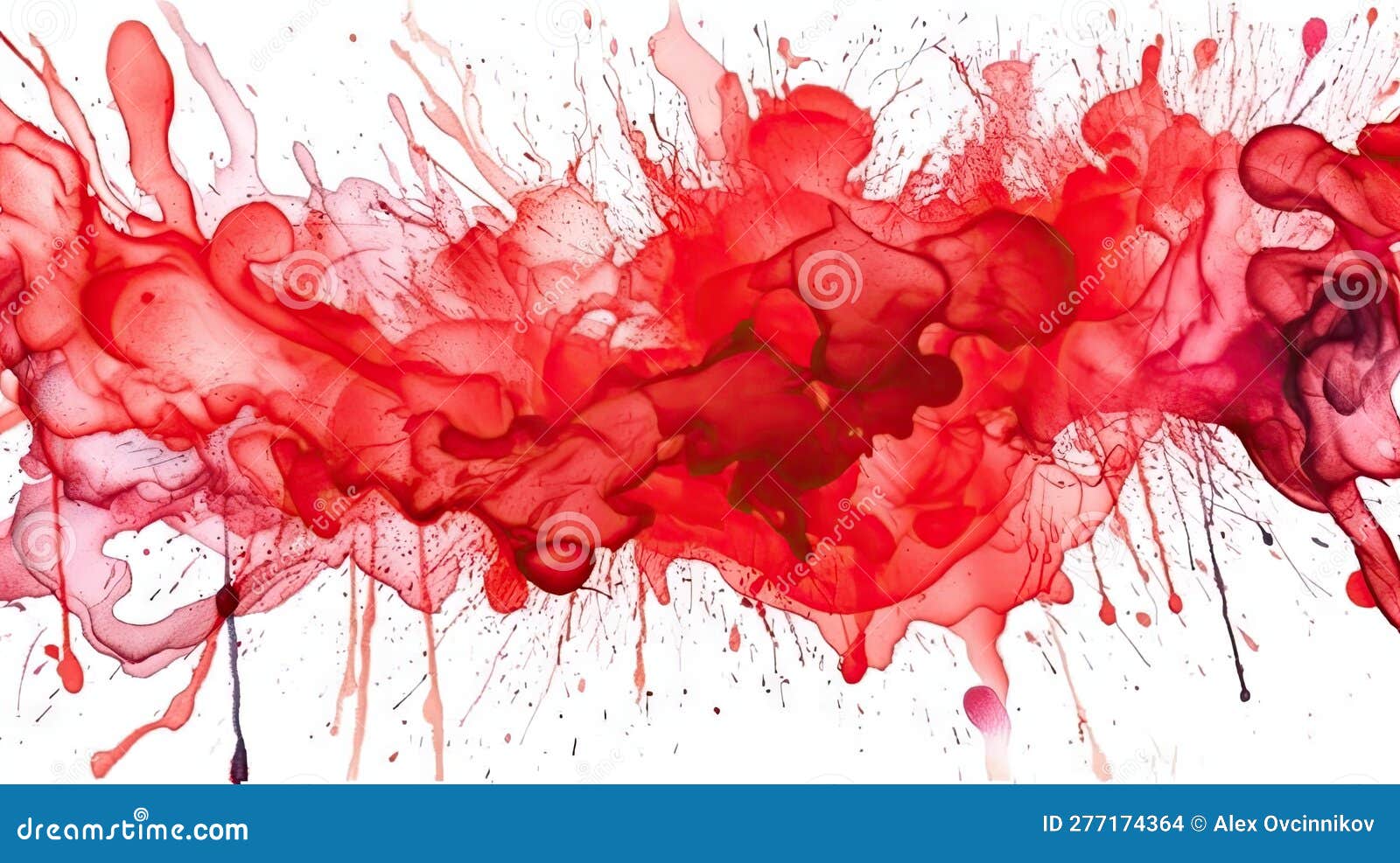 Vibrant Red Watercolor Splash on White Background for Creative Projects ...