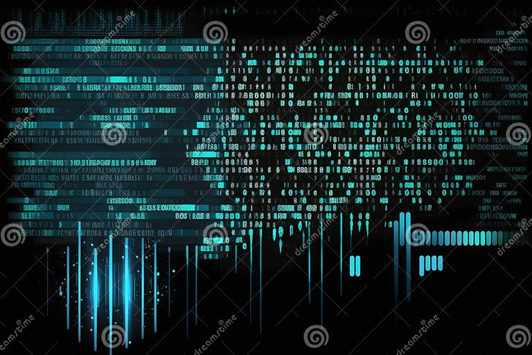 Vibrant RGB Neon Matrix Code Texture Background Stock Illustration ...