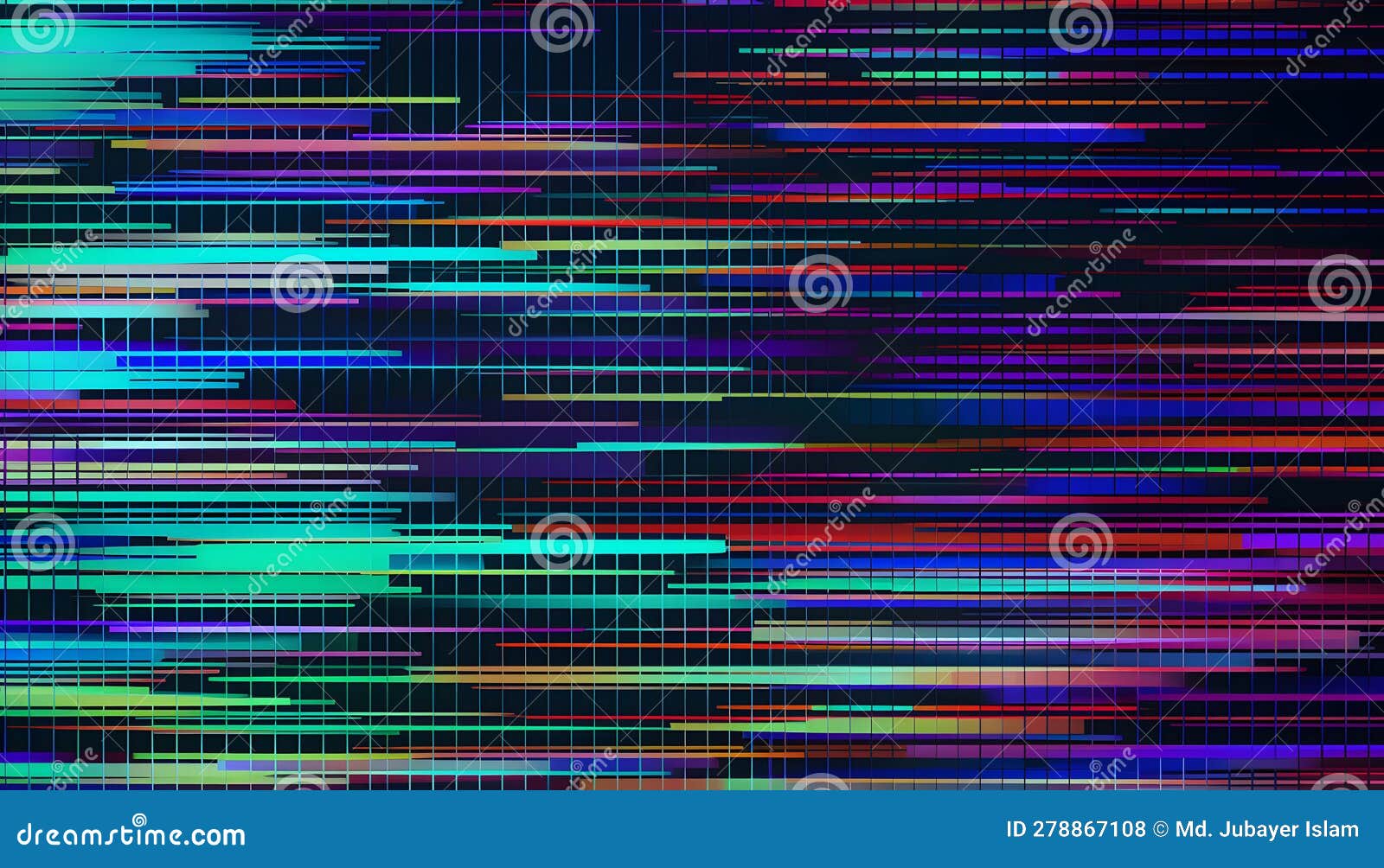 Vibrant RGB Neon Matrix Code Texture Background Stock Illustration ...