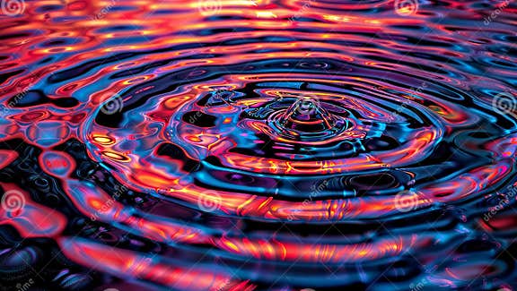 Vibrant Ripple Color Spectrum, Generative Ai Stock Illustration ...