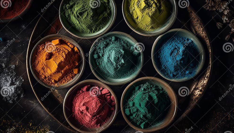 Vibrant S Exploding in Messy Powder Paint Generated by AI Stock Image ...