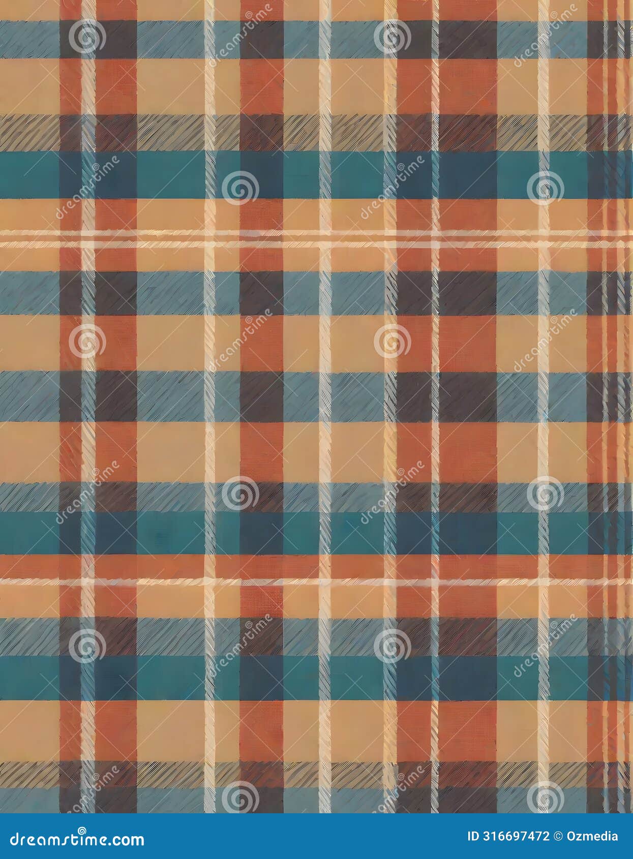 Vibrant Shepherd S Check Pattern with Bright Stripes, Generative AI ...