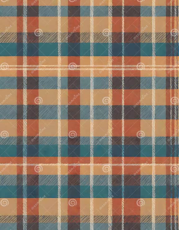 Vibrant Shepherd S Check Pattern with Bright Stripes, Generative AI ...