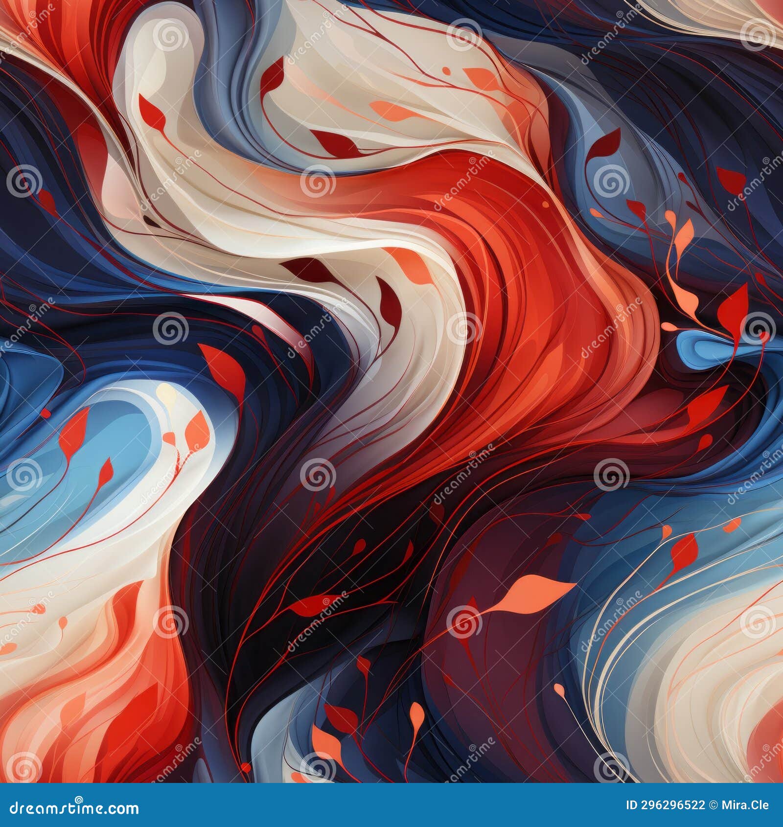 Vibrant Silk with Red Motive Seamless Pattern, Created with Generative ...