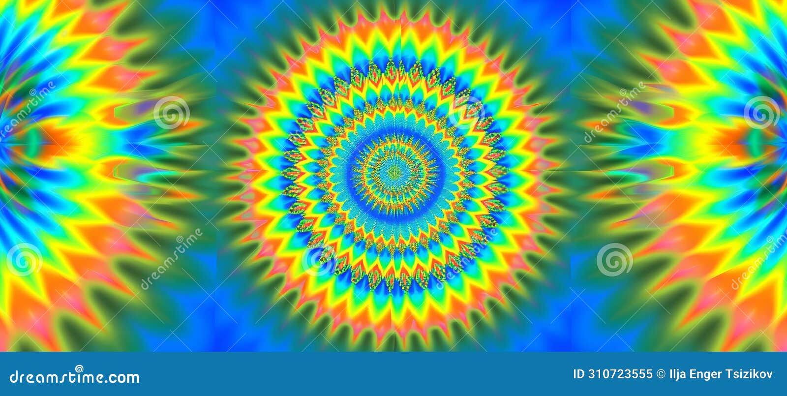 Vibrant Spiraling Moire Pattern Optical Illusion Creating Mesmerizing ...