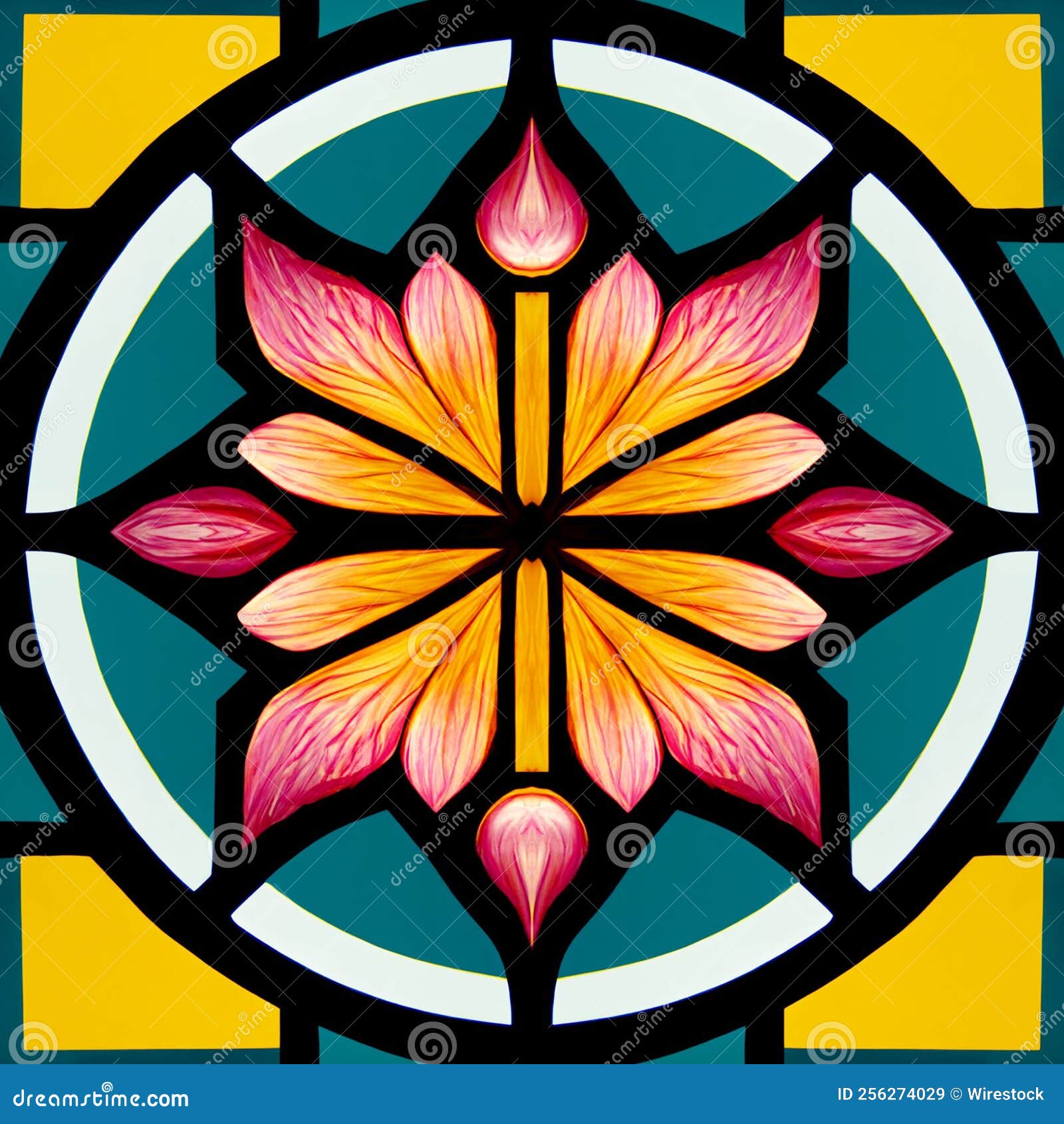 Vibrant Stained Glass Turtle. Colorful Stained Glass Sea Turtle Stock ...