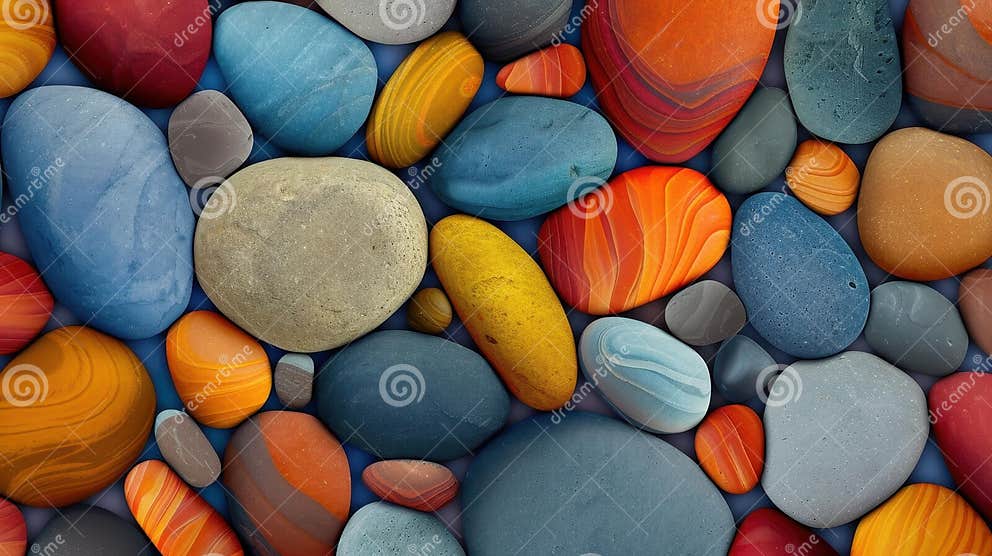 Vibrant, Striped Rocks Create an Eyecatching Abstract Display. Perfect ...