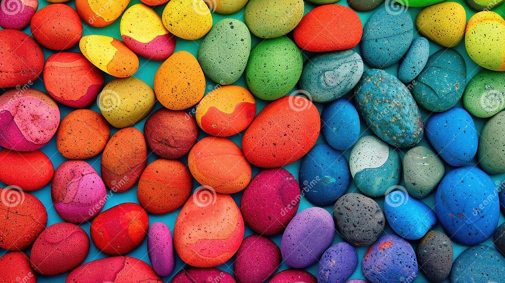 Vibrant, Striped Rocks Create an Eyecatching Abstract Display. Perfect ...