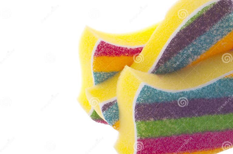 Vibrant Striped Sponge Border Stock Image - Image of sponge, conceptual ...
