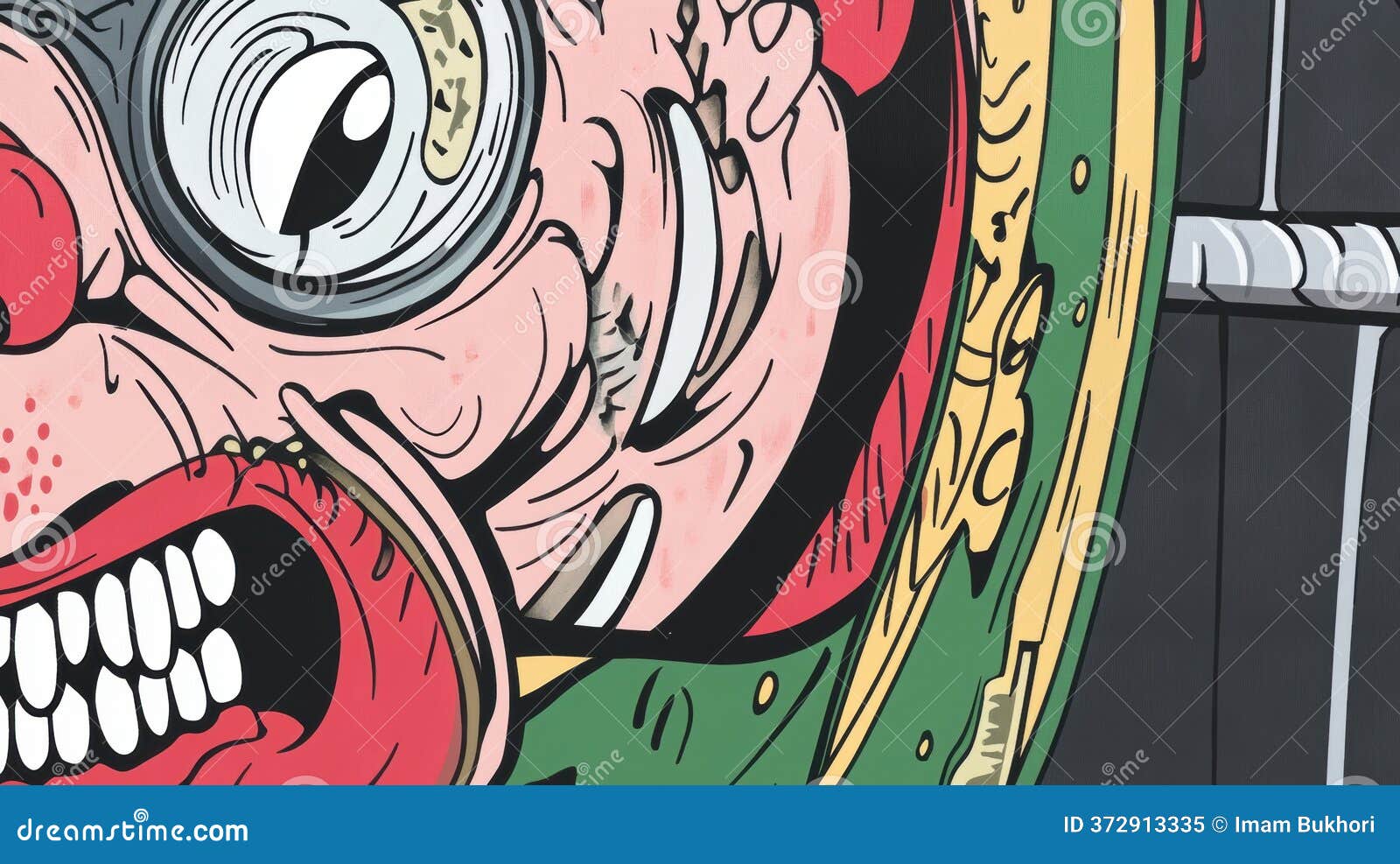 Grotesque Angry Cartoon Character Design Royalty-Free Stock Photo ...