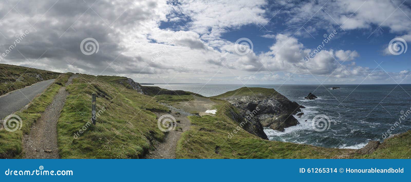 Vibrant Summer Landscape Image of Trevose Head in Cornwall Engla Stock ...