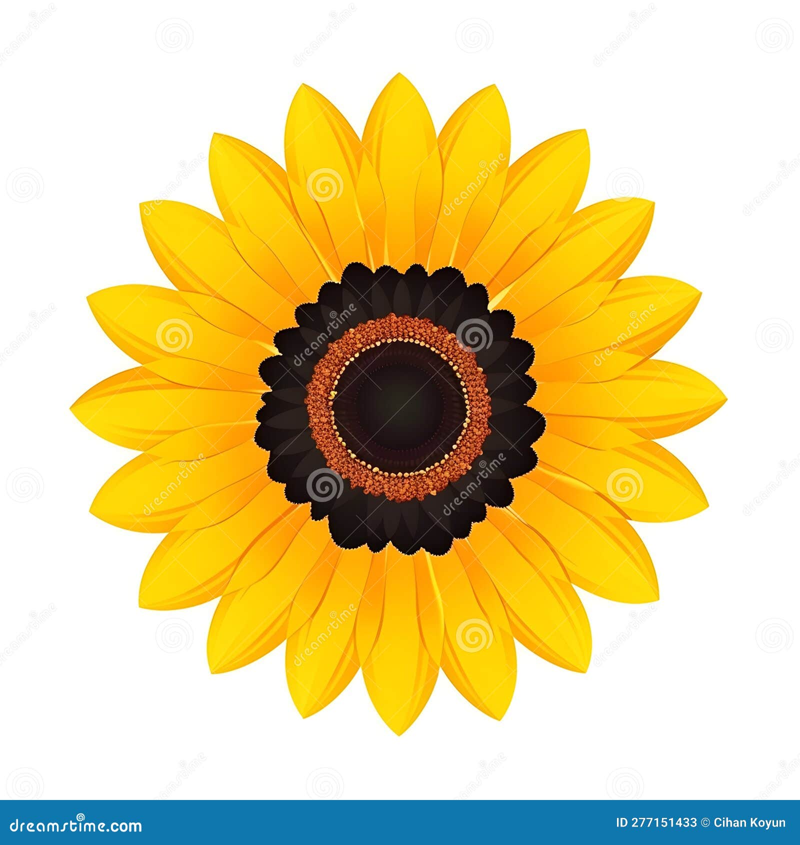 Vibrant Sunflower Svgs In Colorful Shades Of Yellow Sunflower Clipart