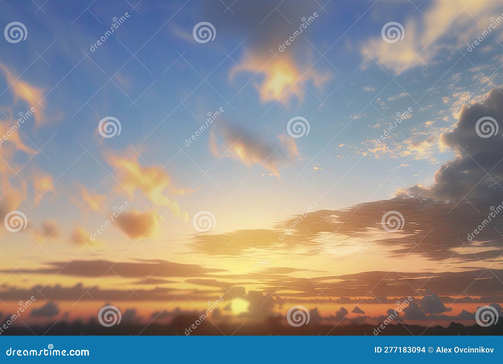 Vibrant Sunrise or Sunset Sky. Perfect for Wallpapers and Posters Stock ...