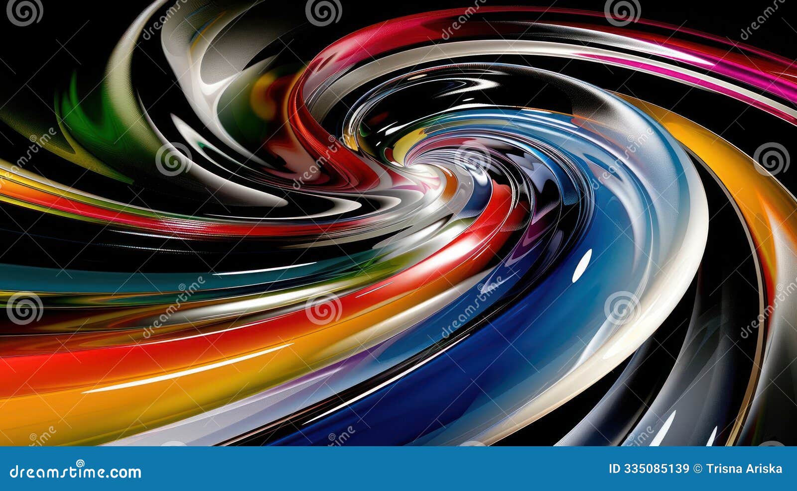 A Vibrant Swirl of Colors Creating a Dynamic and Abstract Visual Effect ...