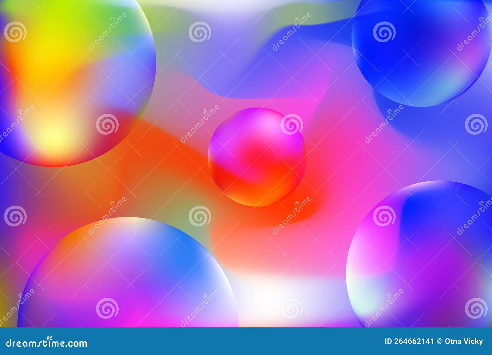 Vibrant Swirl Gradient Background. Abstract Color Wave EPS Vector Stock ...