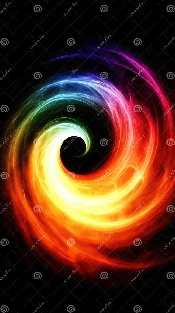 A Vibrant, Swirling Vortex of Colors Creating a Mesmerizing Visual ...