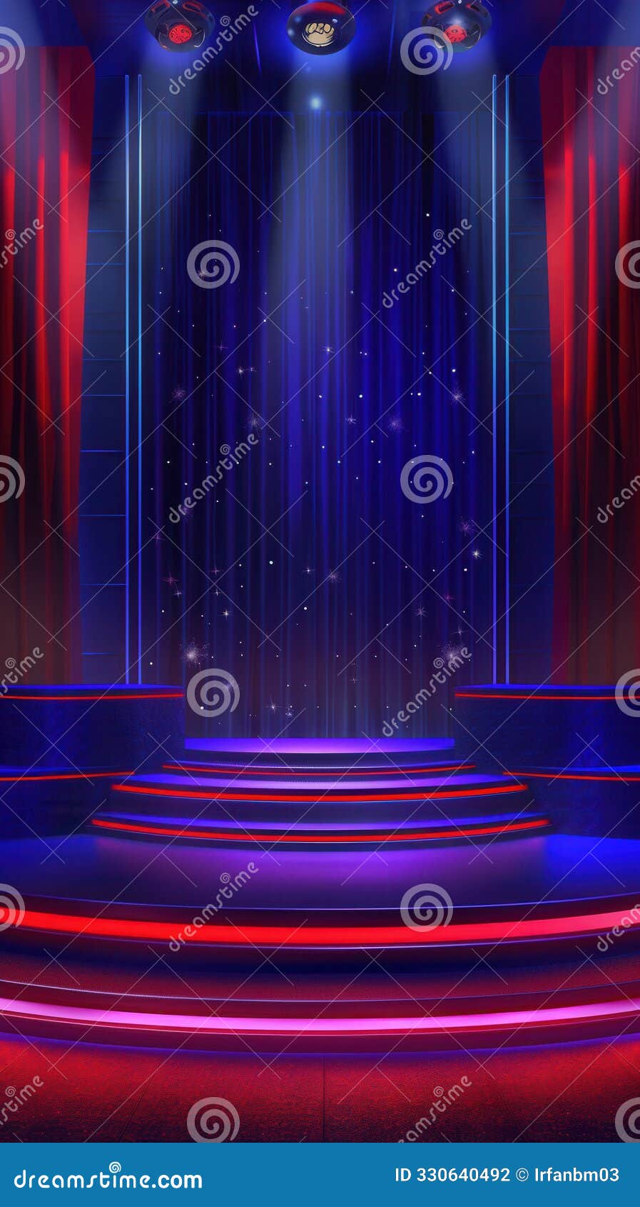 Vibrant Talk Show Set. Modern and Sleek Design Concept Stock Photo ...