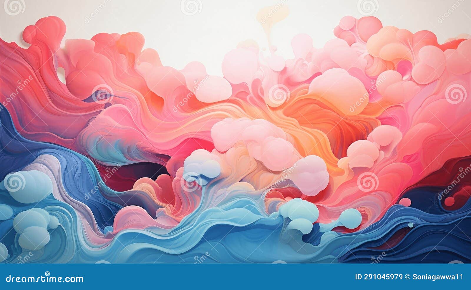 A Vibrant Technicolor Dreamscape of Abstract Shapes and Patterns ...