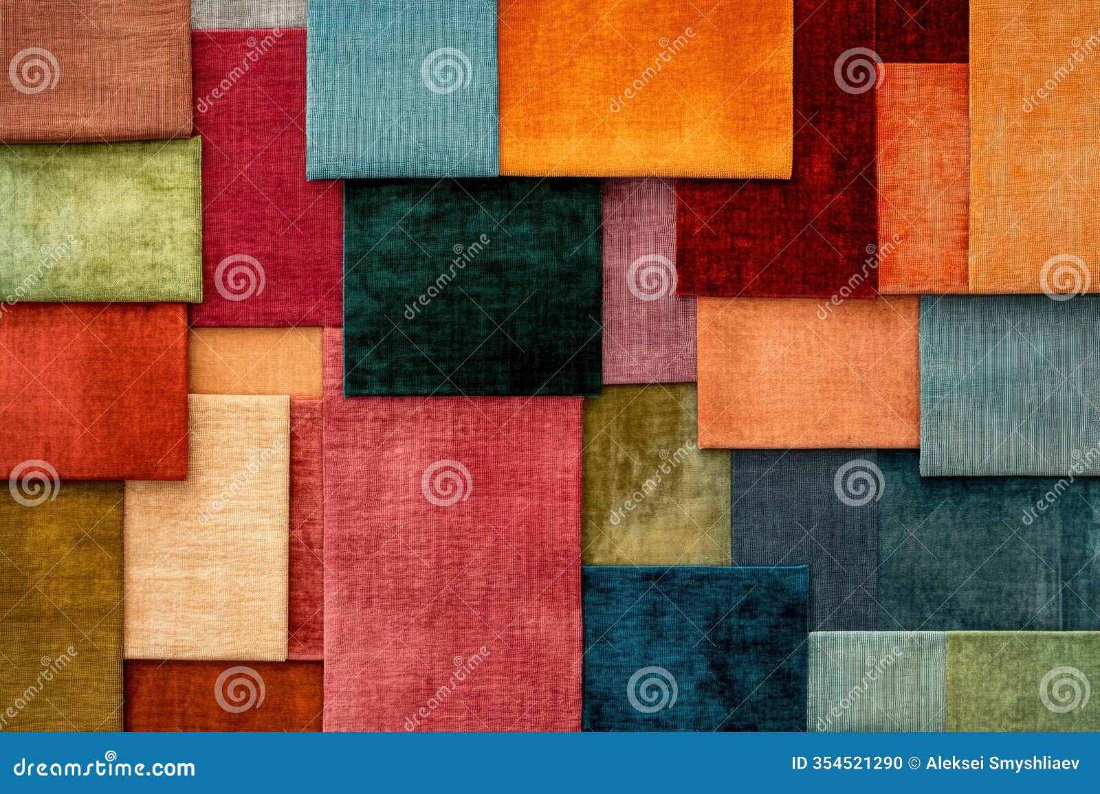 Vibrant Textile Texture Collection: Multicolored Fabric Swatches for ...