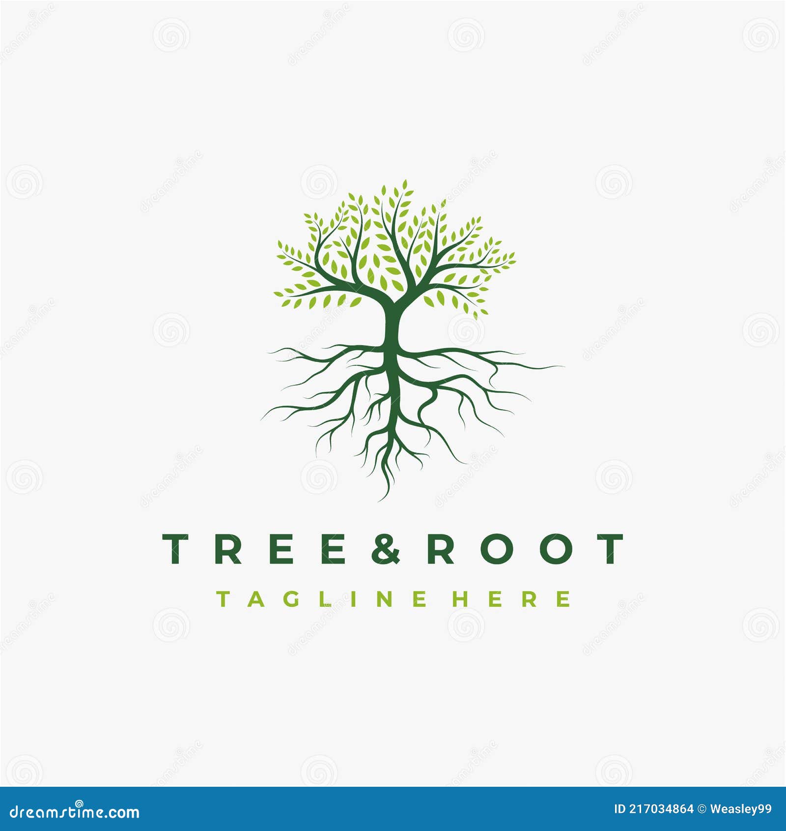 Vibrant Tree Logo Design, Tree And Root Vector. Tree Of Life Logo ...
