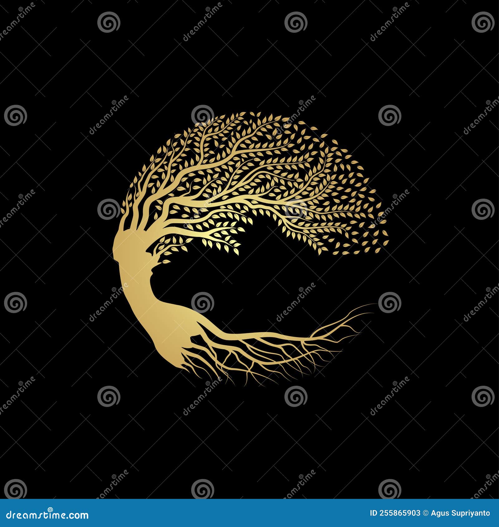 Vibrant Tree Logo Design, Tree Vector. Tree of Life Logo Design Stock ...