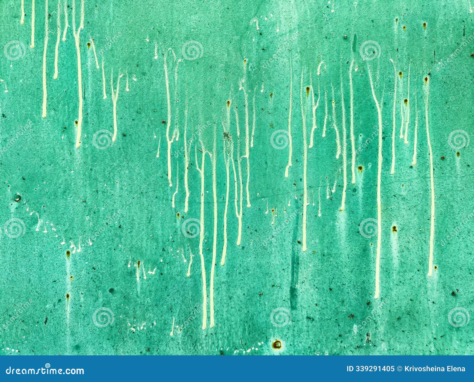 A Vibrant Turquoise Backdrop Featuring a Unique Dripping Pattern ...