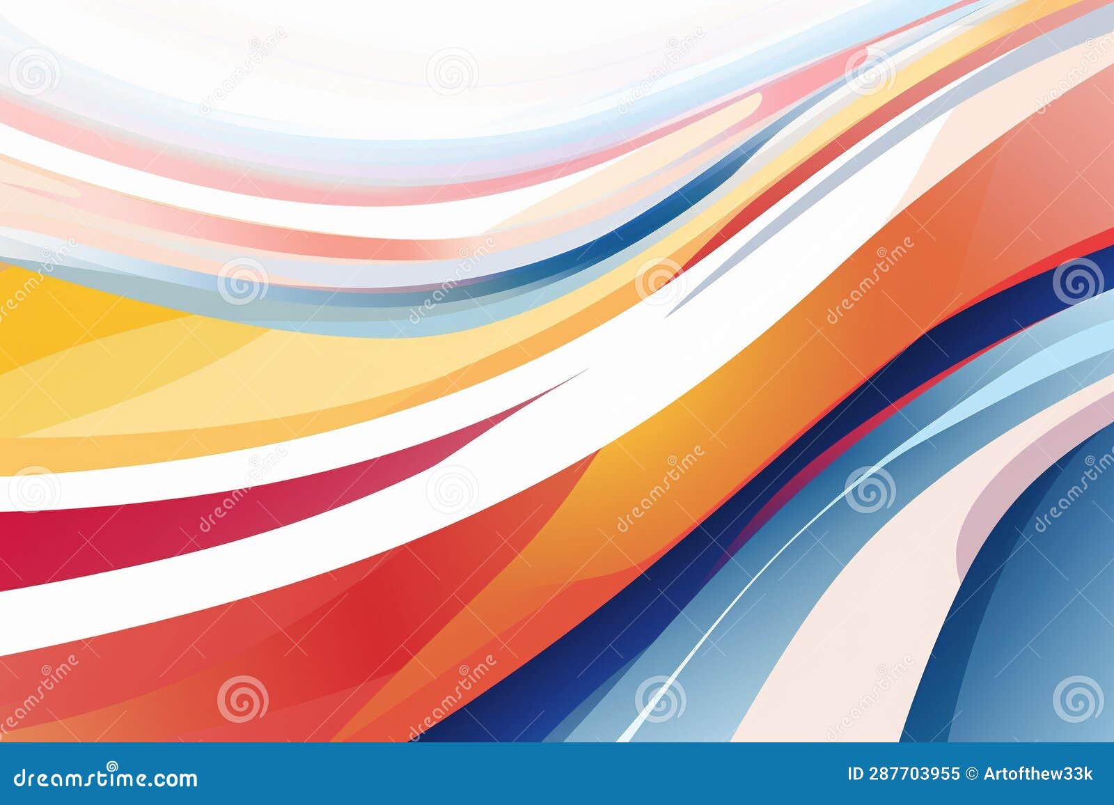 Vibrant Vector Illustration of Abstract Shapes and Colors Stock ...