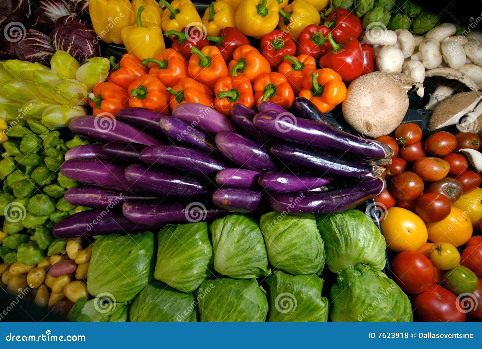 A Vibrant Vegetable Display Stock Photo - Image of cabbage, diet: 7623918