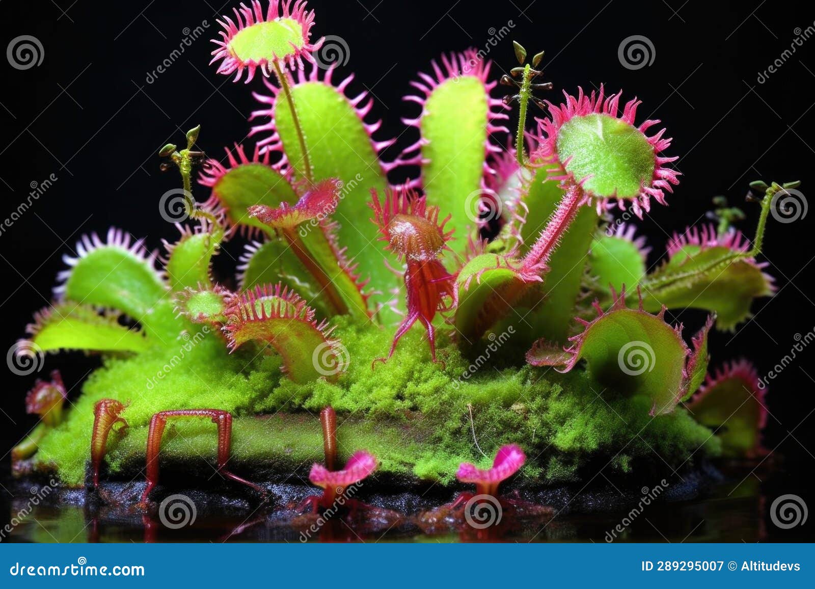 Vibrant Venus Flytrap Colors Luring Unsuspecting Insects Stock Image ...