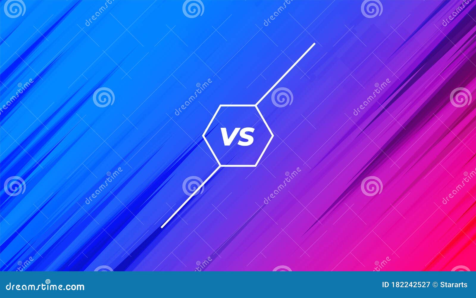 Vibrant Versus Vs Banner for Competition Challenge Stock Vector ...