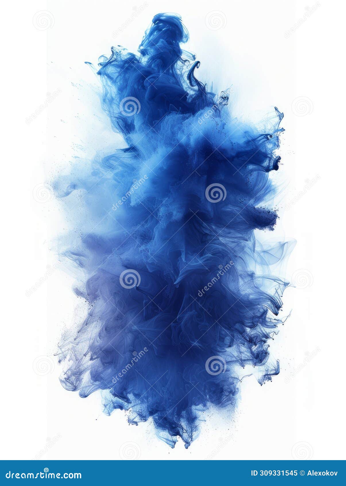 Vibrant Watercolor Explosion on White Generative AI Stock Illustration ...