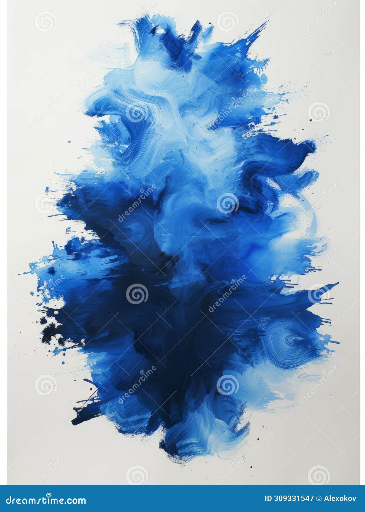 Vibrant Watercolor Explosion on White Generative AI Stock Illustration ...