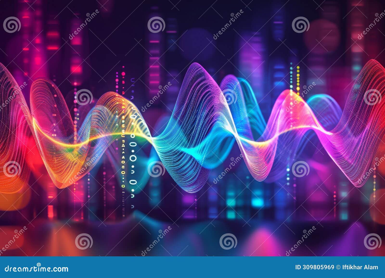 A Vibrant Wave of Light on a Dark Background Creates an Electrifying ... A Vibrant Wave of Light on a Dark Background Creates an Electrifying ...