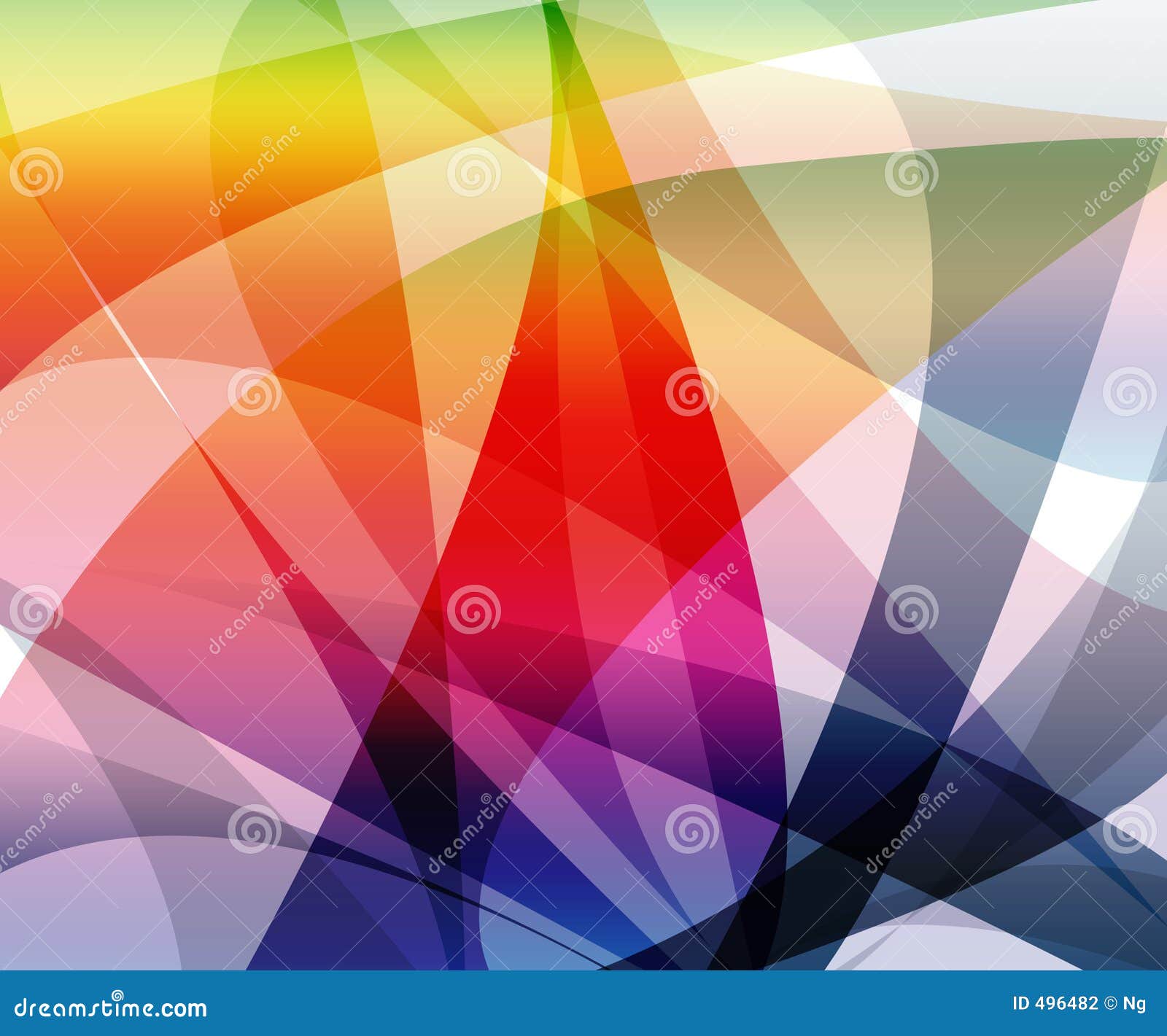 Vibrant waves of colour stock illustration. Illustration of color - 496482
