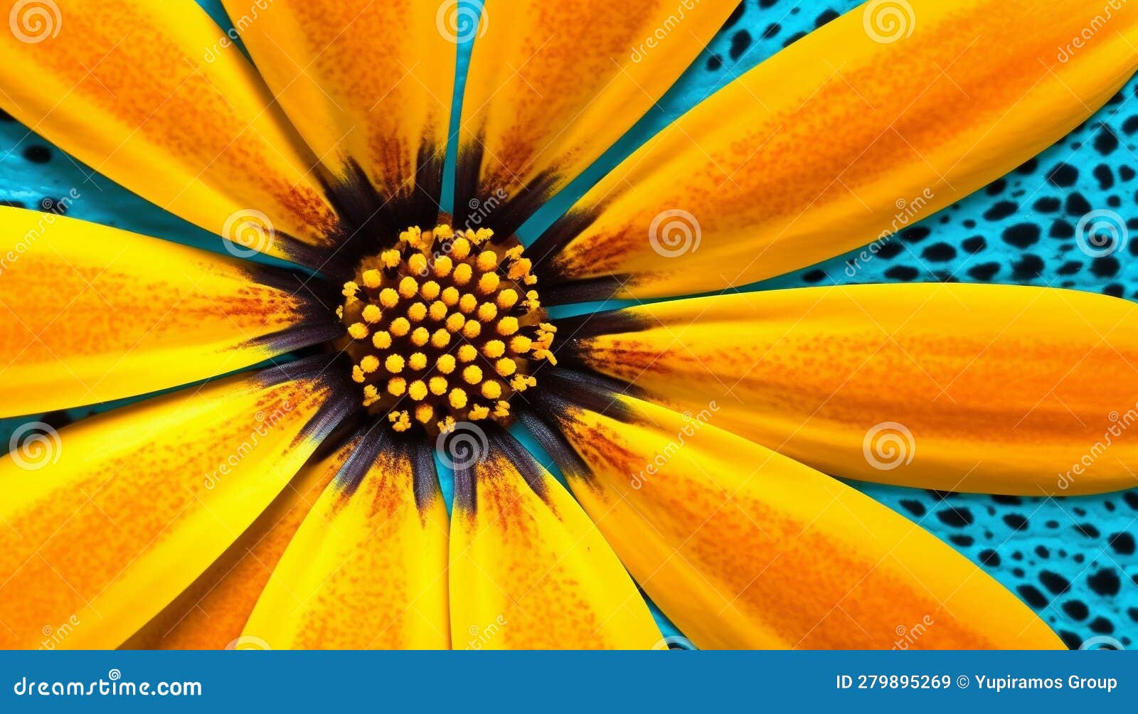 Vibrant Yellow Sunflower, a Single Object of Beauty in Nature Generated ...