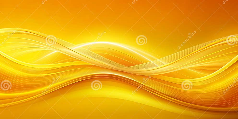 Vibrant Yellow Waves Create a Dynamic Abstract Gradient Bright Sunny ...
