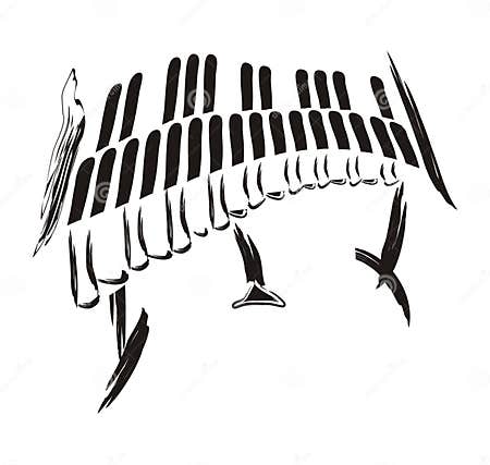 Vibraphone stock vector. Illustration of performance, sound - 7682890