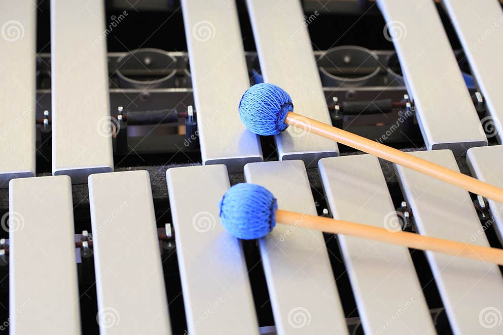 Vibraphone Keys and Mallets Stock Image - Image of metal, soft: 33206339