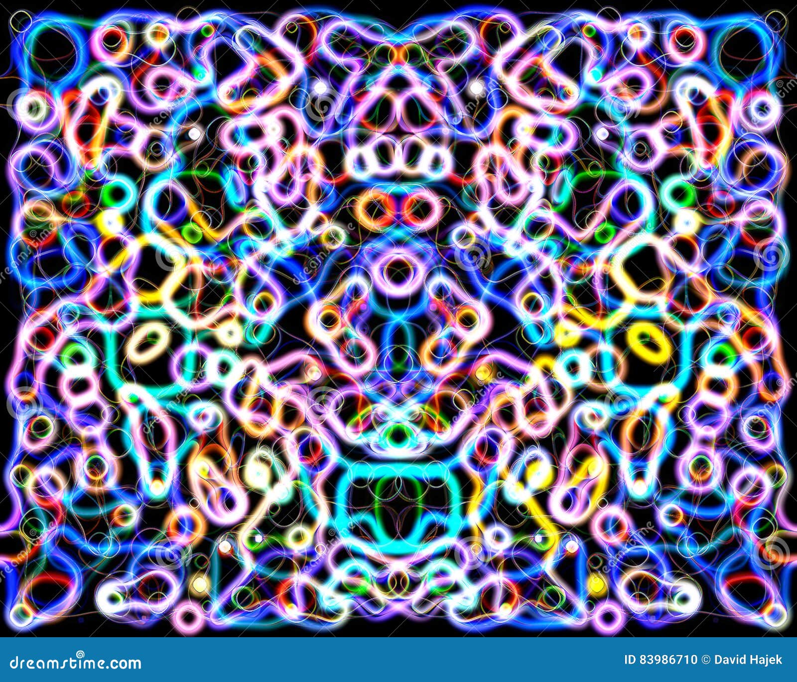 Vibrating Loops in the String Theory Stock Illustration - Illustration ...