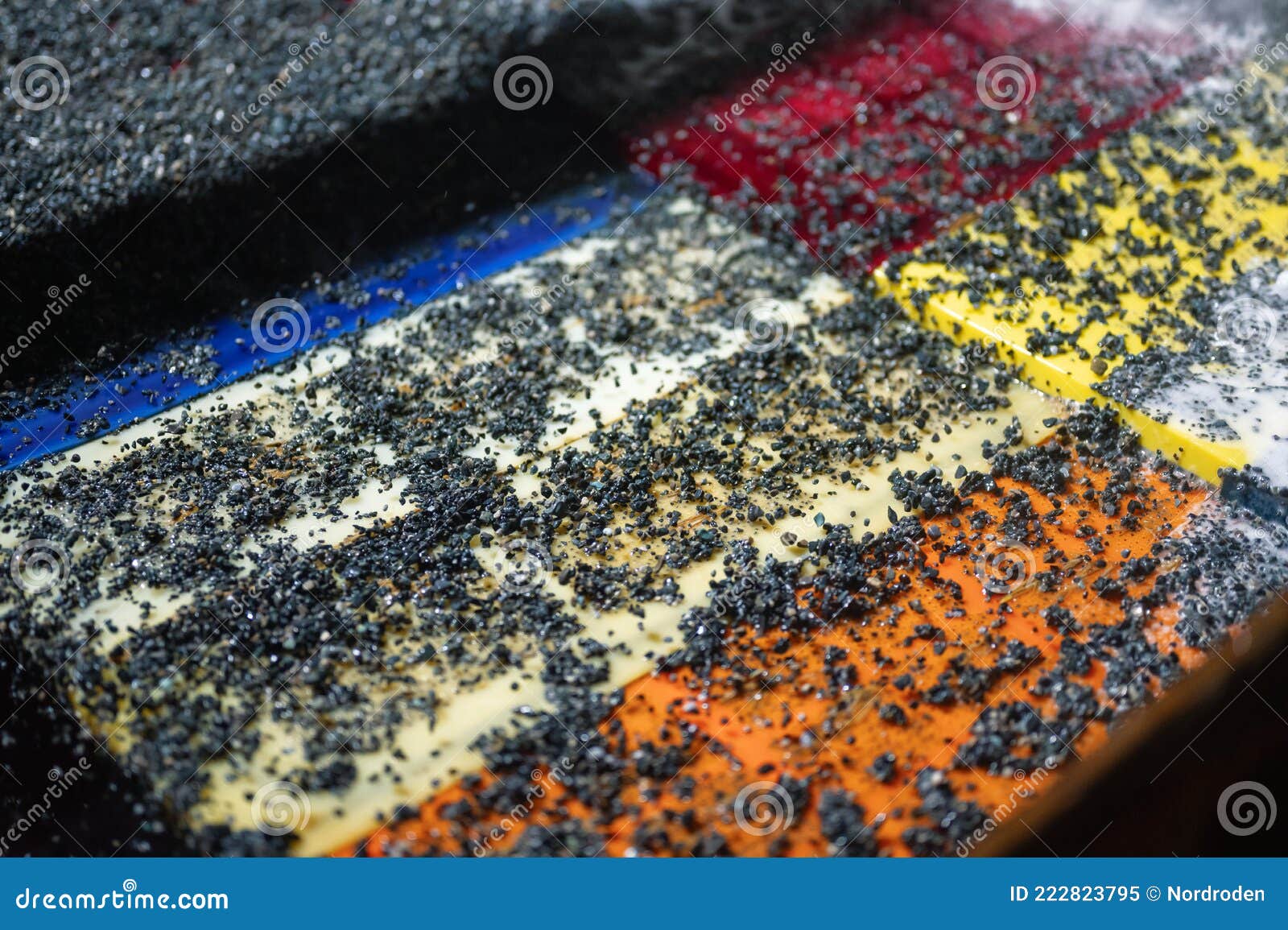 Vibrating Screen, Ore Screening. Lots of Small Stones on the Surface of ...