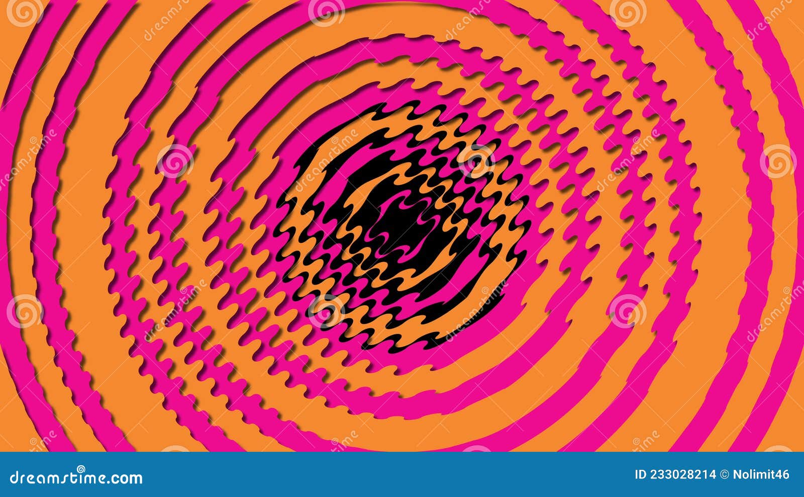 Vibrating wave circles stock illustration. Illustration of circular ...