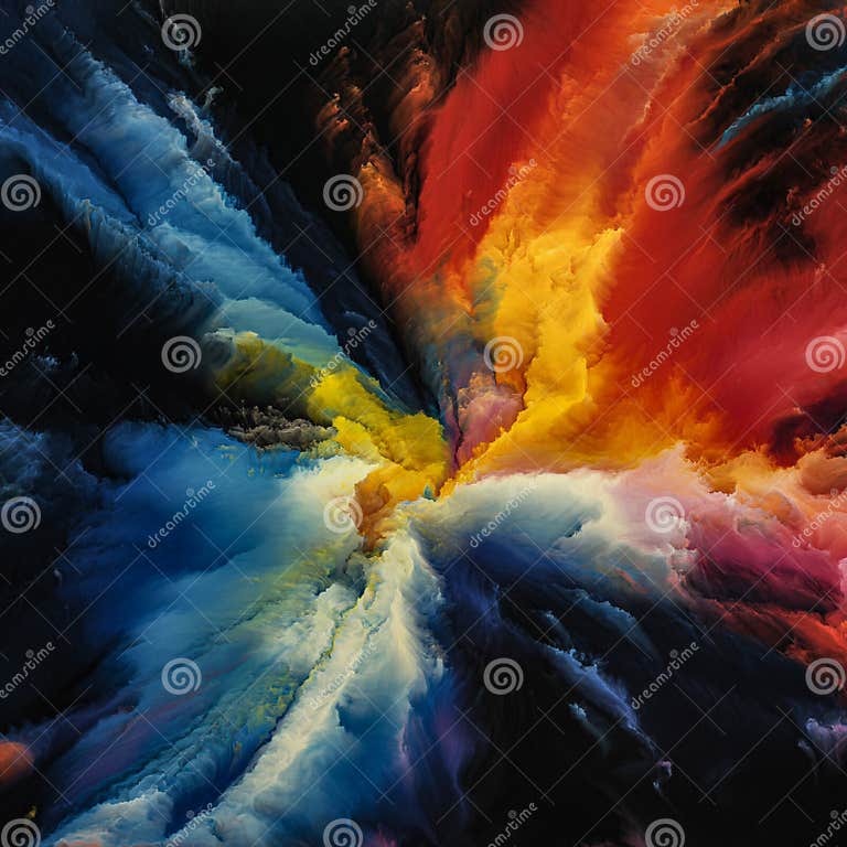 The Vibration of Colored Textures Stock Illustration - Illustration of ...