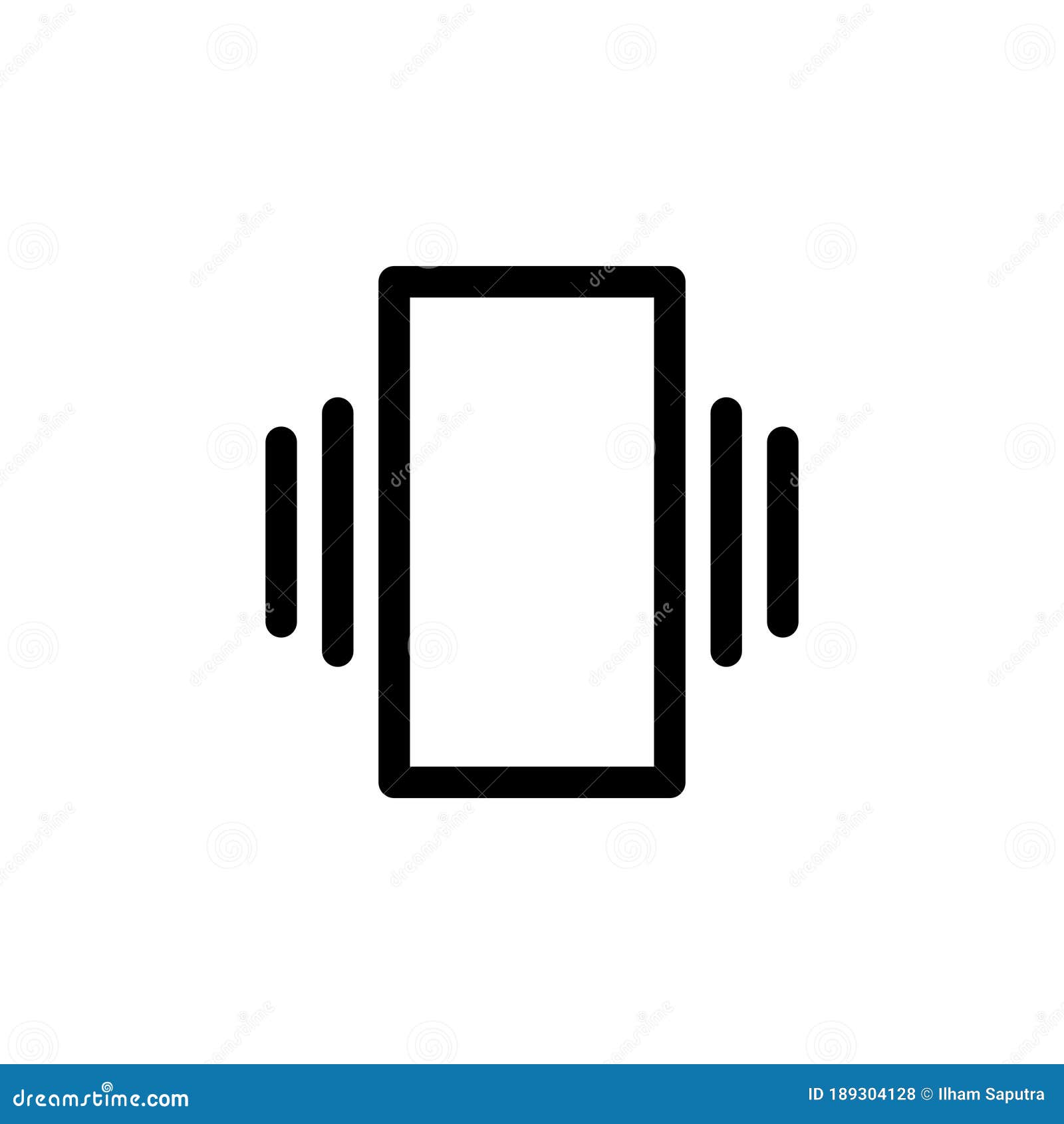 Vibration Mode Icon Vector, Illustration Logo Template in Trendy Style ...