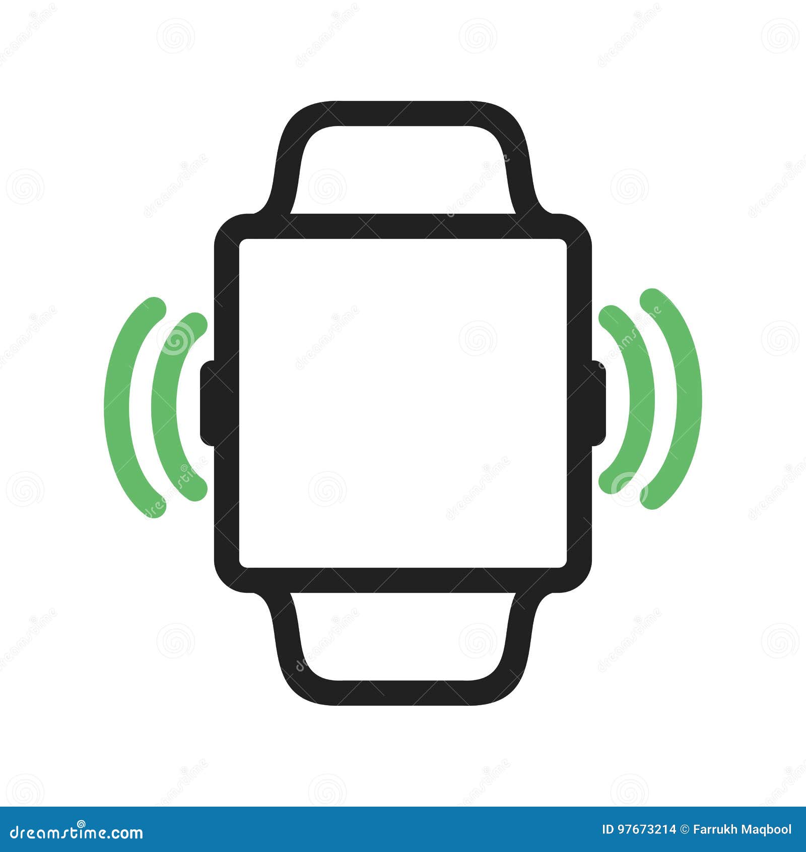 Vibration stock vector. Illustration of silent, vibrate - 97673214