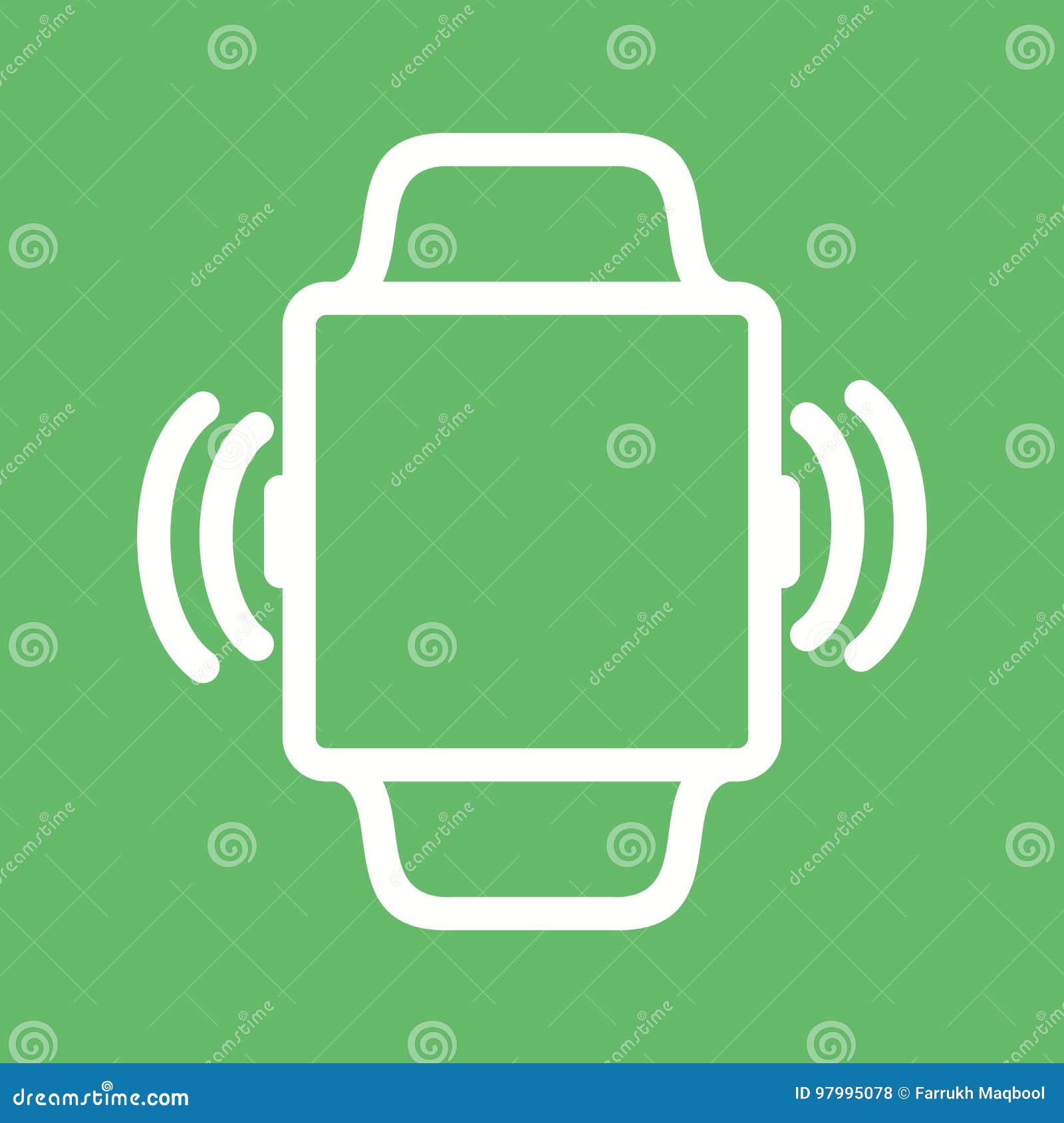 Vibration stock vector. Illustration of alert, watch - 97995078